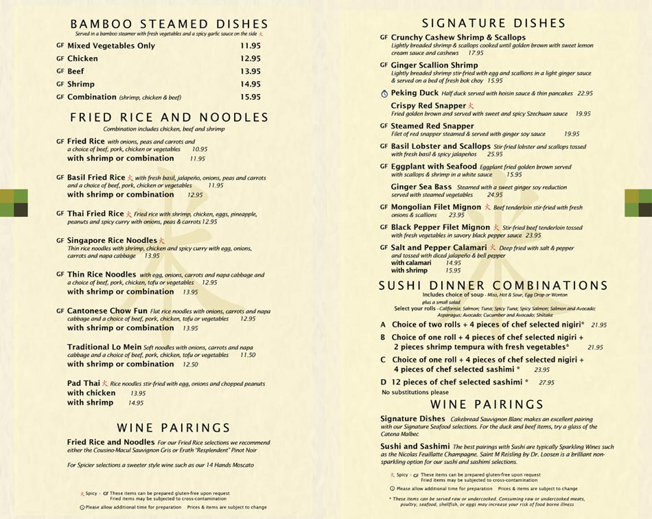 LUNCH MENU – Rice Bistro & Sushi